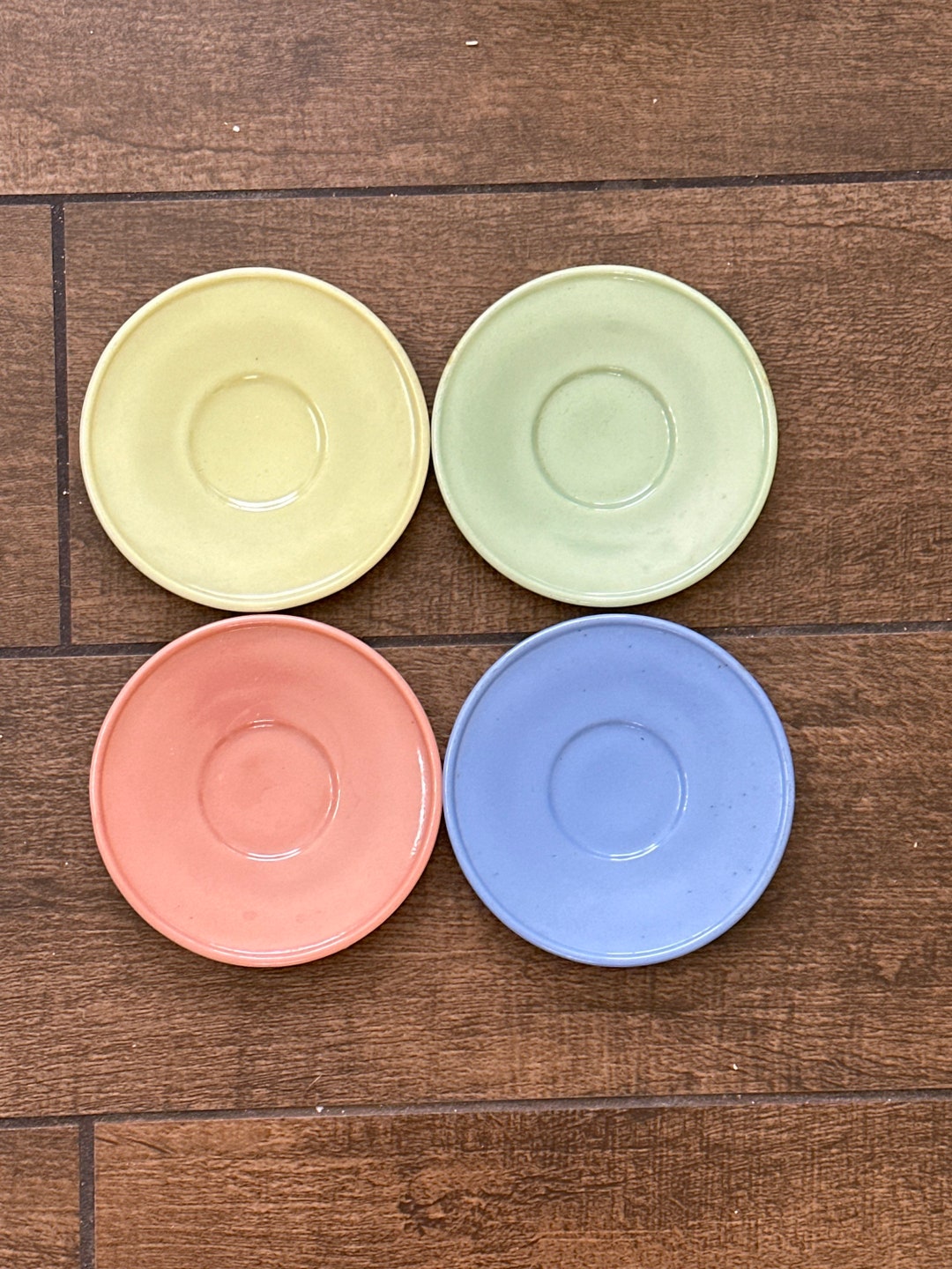 Vintage Girl Toy Glass Set of Plates - Etsy