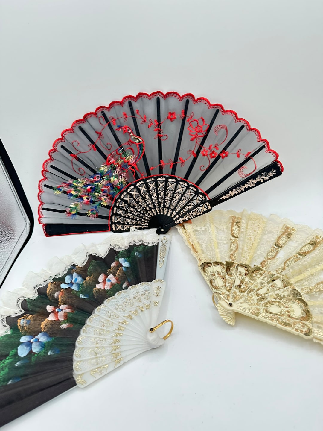 Tre Different Hand Fan to Choose, Made in Spain, Cute Decorative Fans ...