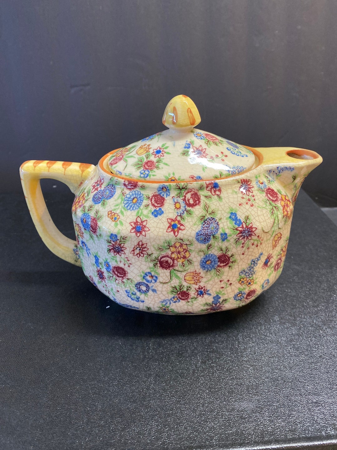 Vintage Cute Teapot Beautiful Design and Hand Painted to Share With ...