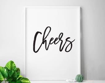Cheers sign | Etsy