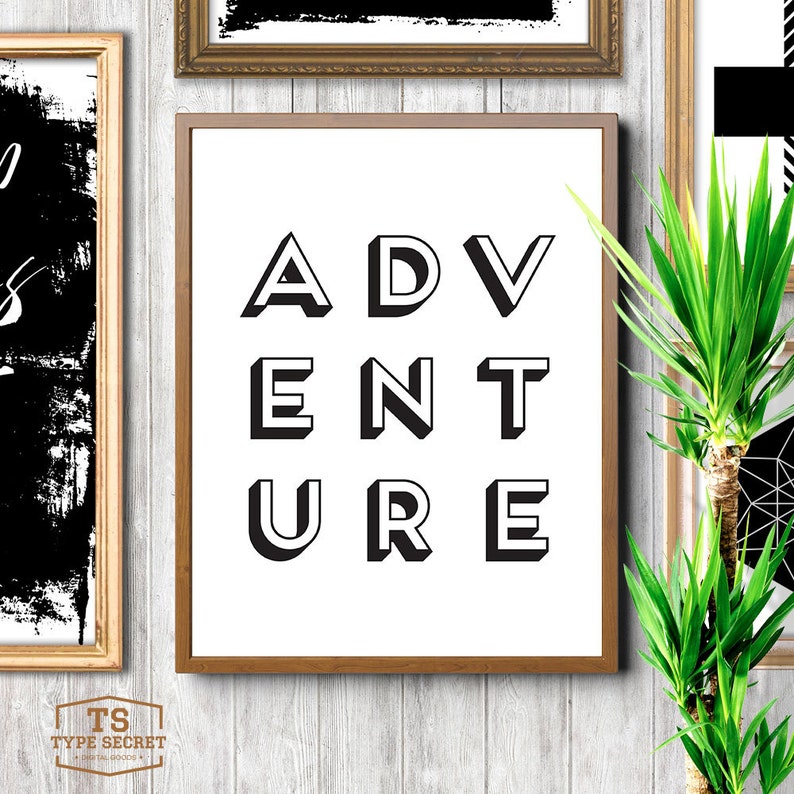 Adventure Printable Adventure Wall Decor Greatest - Etsy