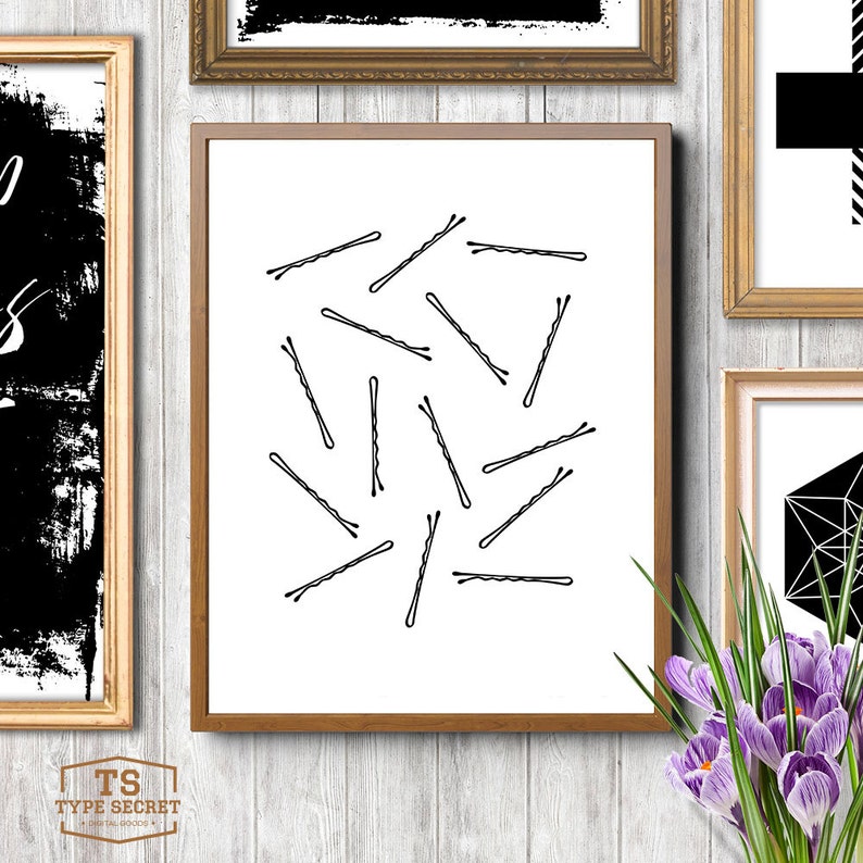 Bobby Pins Bedroom Primpin Fashion Quote Hairdresser Vanity - Etsy