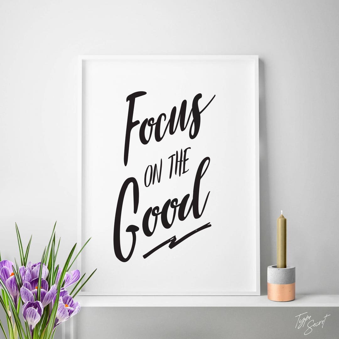 Focus on the Good Office Art Office Quote Small Office Home Office ...