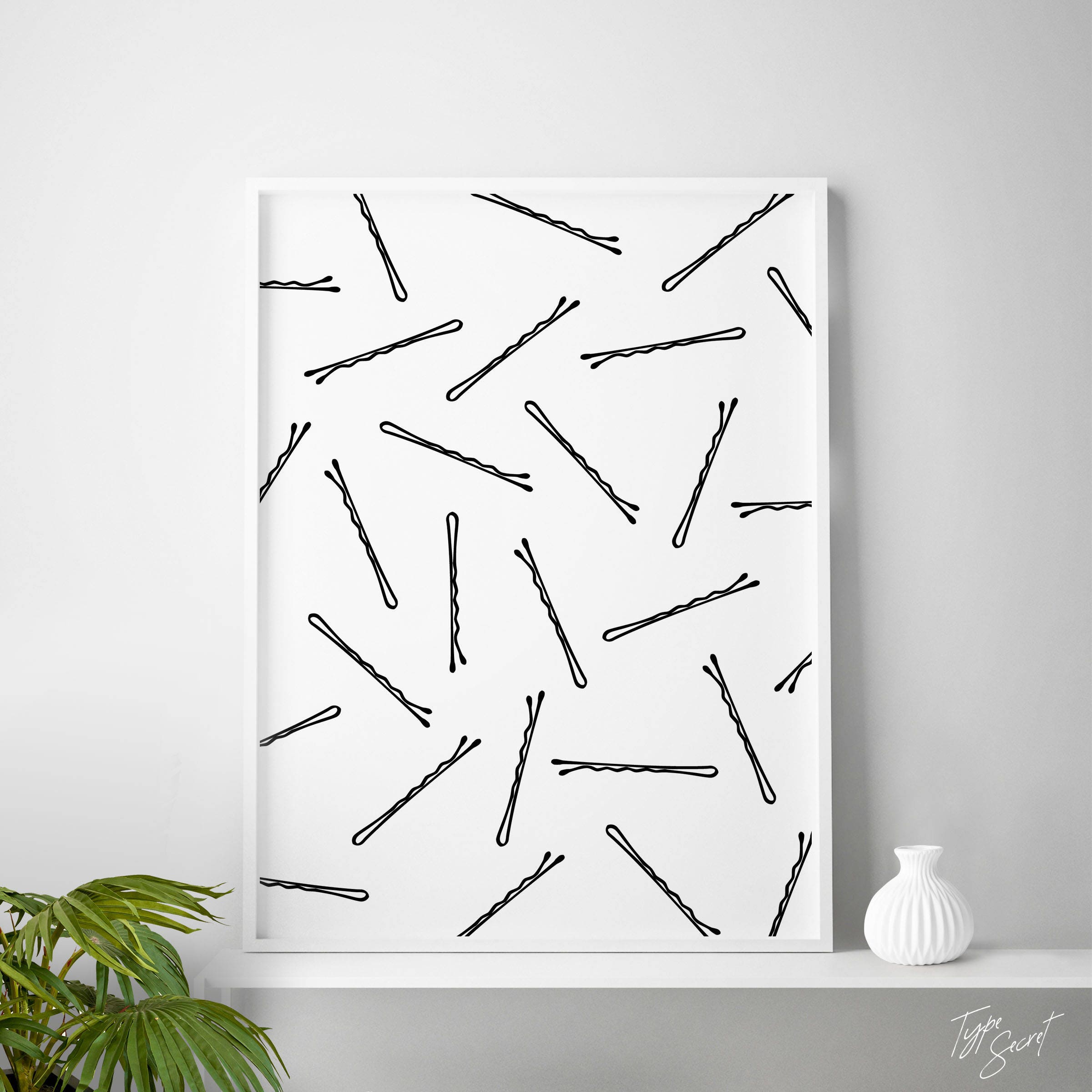 Bobby Pins Bedroom Primpin Fashion Quote Fashion Art Vanity - Etsy