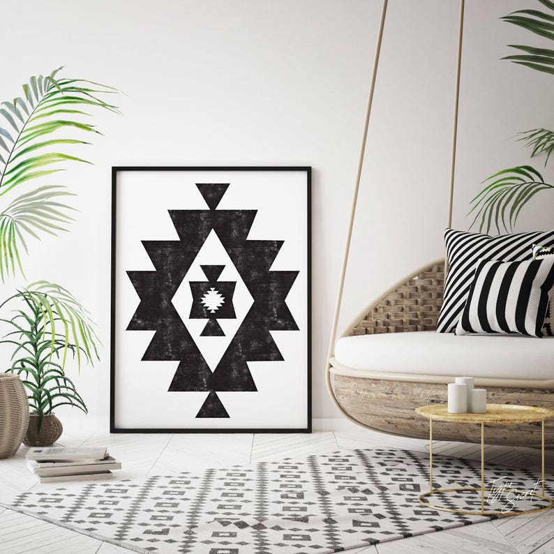 Kilim Aztec nursery decor boho chic wall art tribal | Etsy