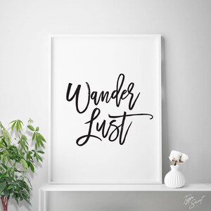 Wanderlust Print Art, Wanderlust, 50 X 70 Poster, Wanderlust Poster ...
