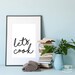Kitchen Art, Let's Cook, Kitchen Prints, Cooking Gifts, Scandinavian ...