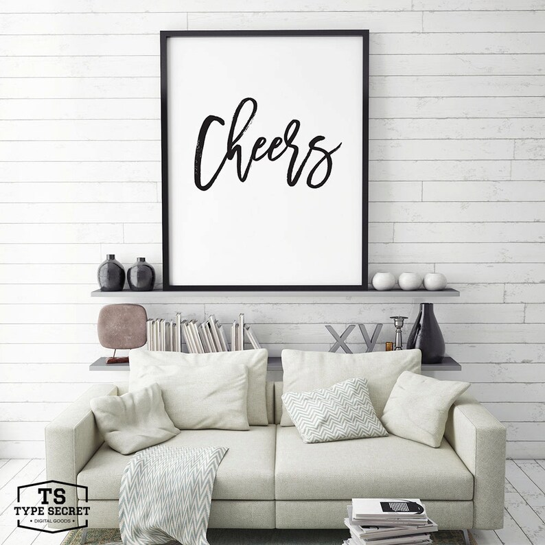 Cheers Bar Cart Sign Cheers Sign Wedding Cheers Cheers - Etsy