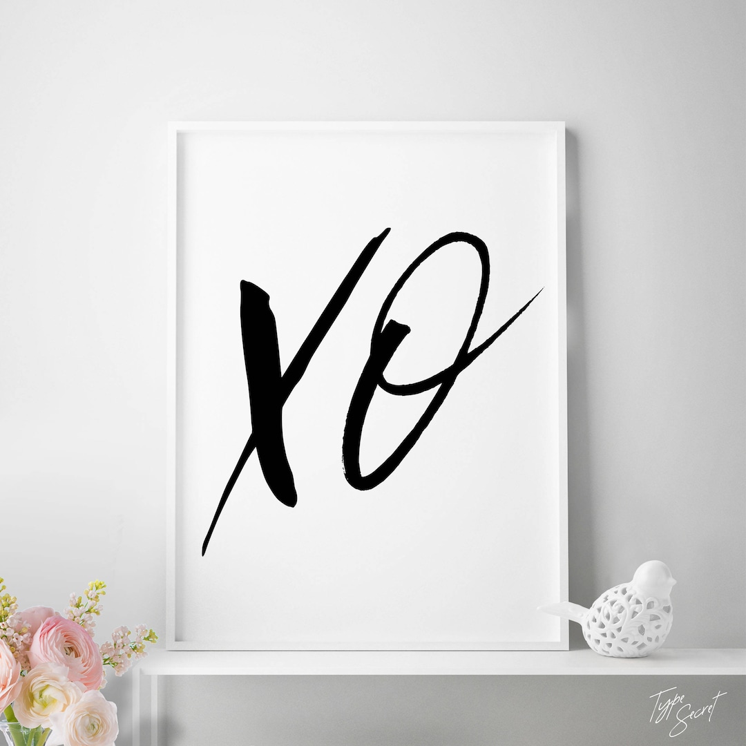 Art Digital Home XO Print XO Poster XO Home Decor Digital Art Xo ...