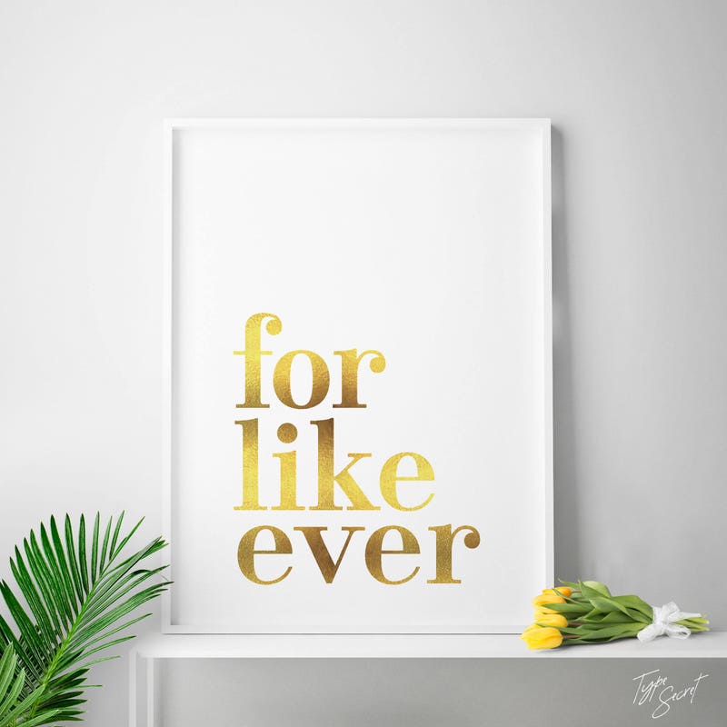 For Like Ever Print - Etsy