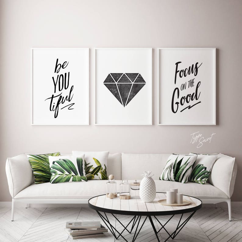 50x70 Poster Diamond Minimalist Art Affiche Prints - Etsy Israel