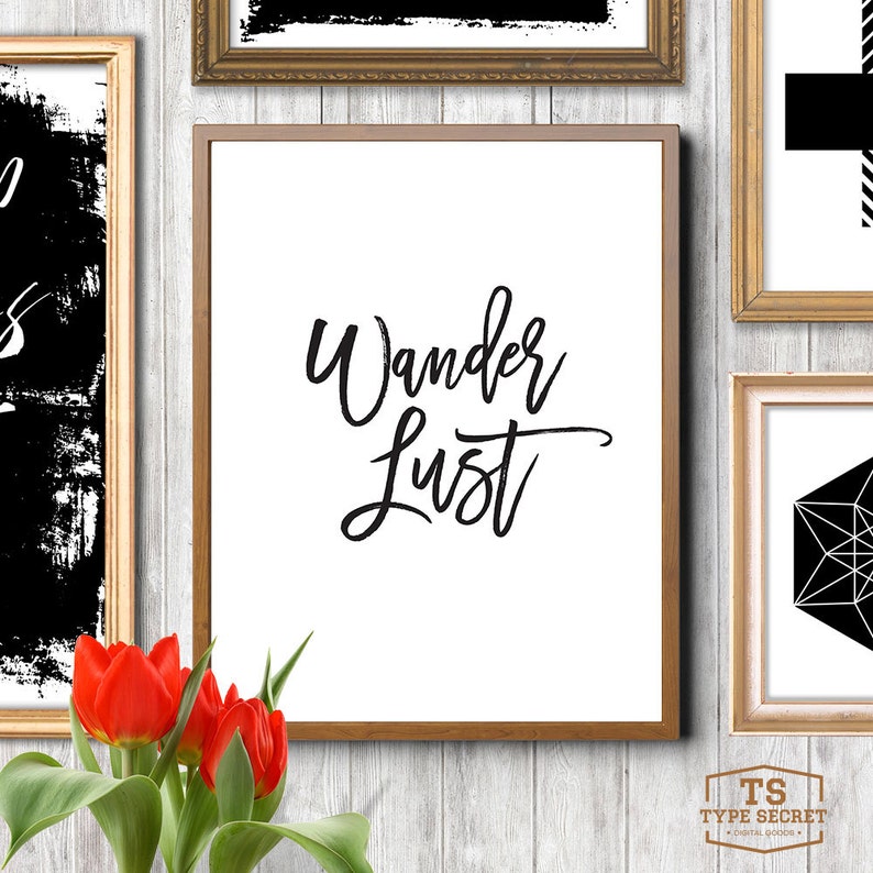 Wanderlust print art wanderlust 50 x 70 poster wanderlust | Etsy