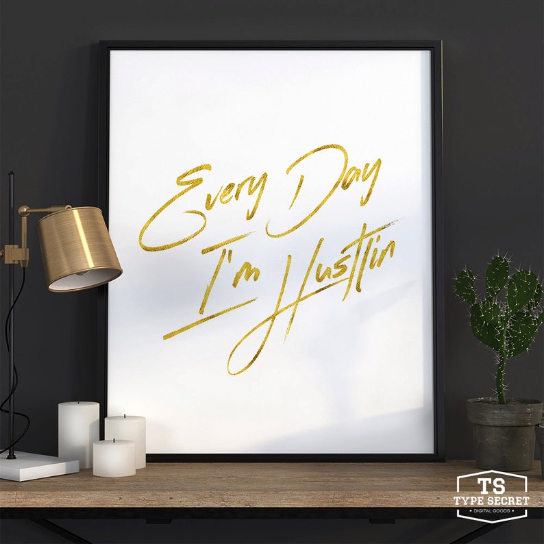 Hustlin Every Day I'm Hustlin' Hustling Boss Lady - Etsy