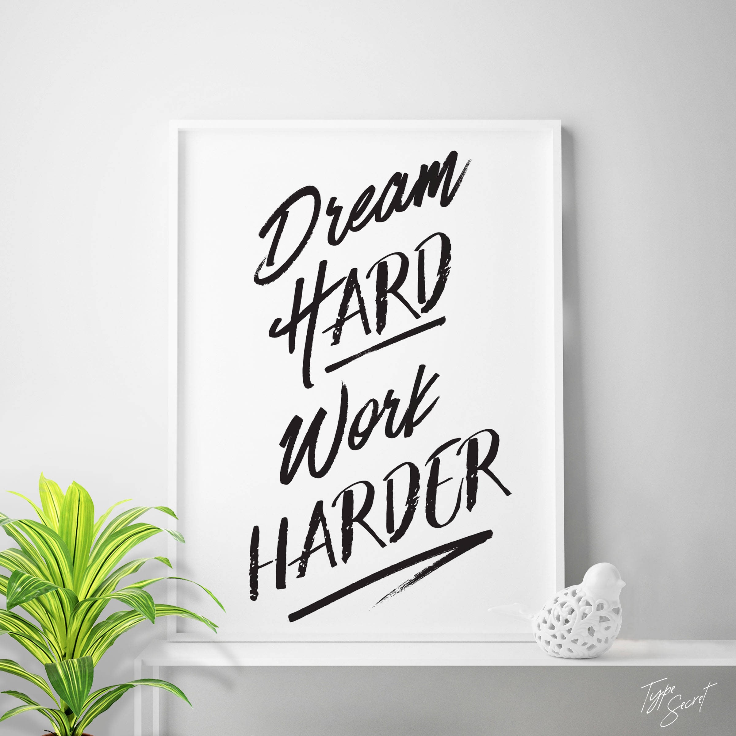 Hard Work Motivational Poster