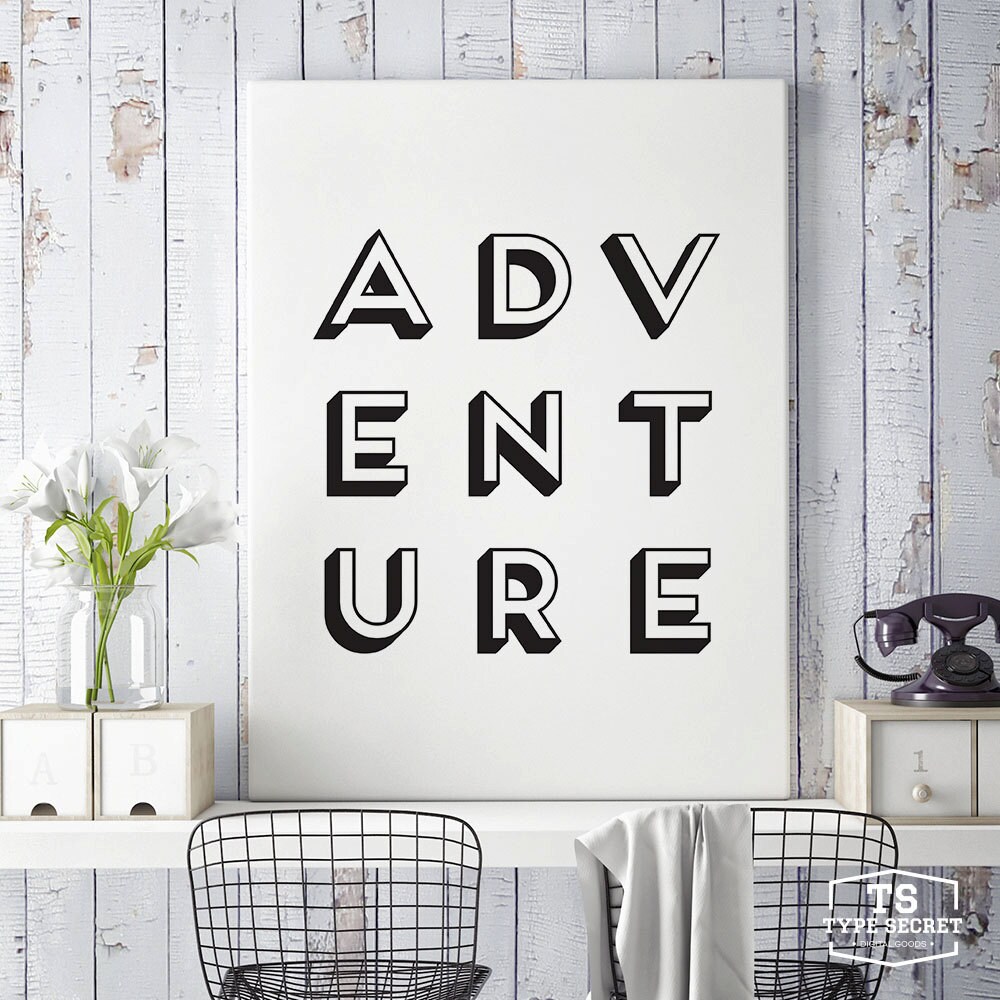 Adventure Printable Adventure Wall Decor Greatest | Etsy