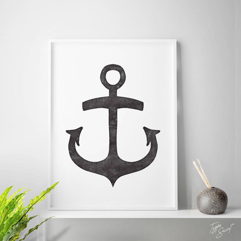 Anchor Print - Etsy