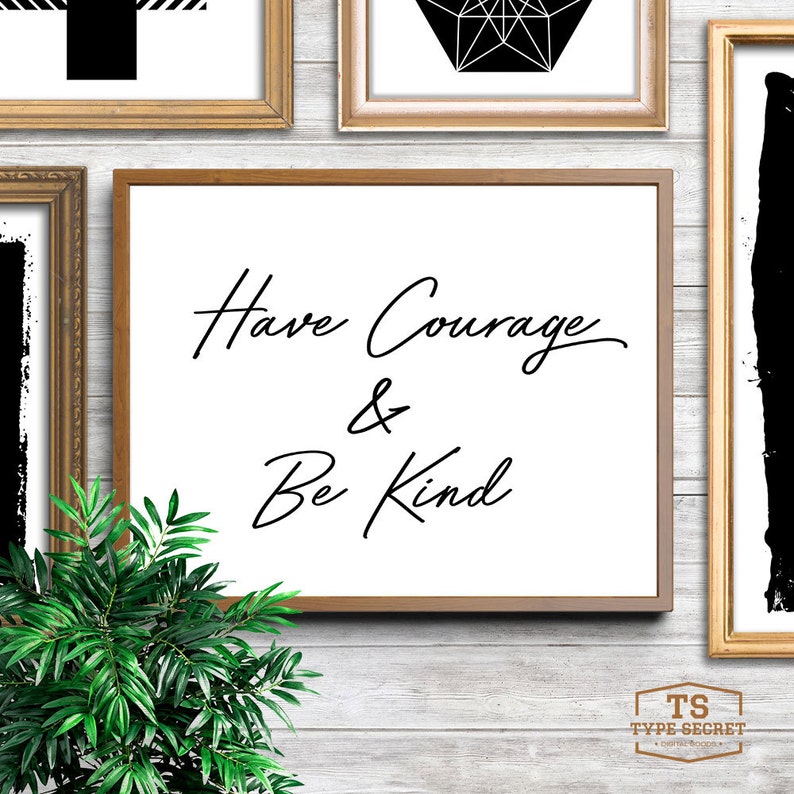 Have Courage And Be Kind Cinderella Nursery Quotes | Etsy