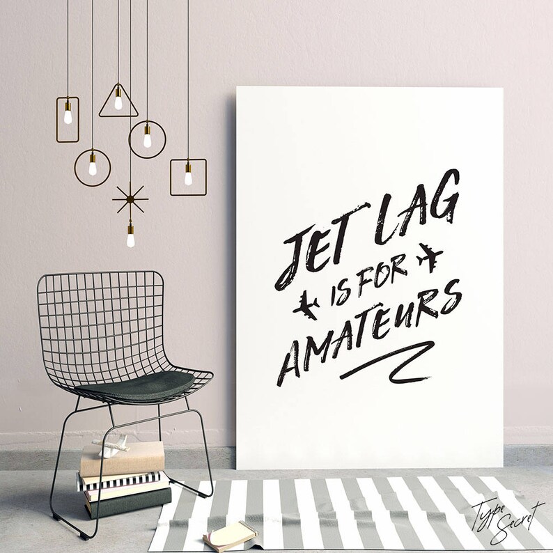 Travel Gift, Jetlag, Jet Lagged, Jet Lag is for Amateurs, Travel Poster ...