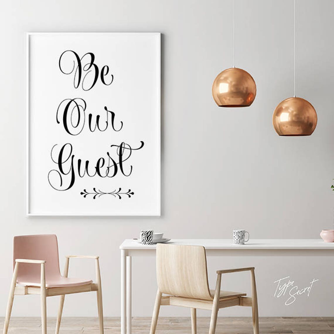 Be Our Guest Printable Quote Home Decor Guest Room Welcome - Etsy UK