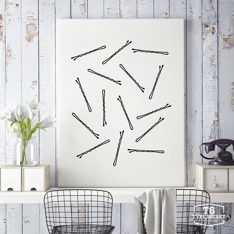 Bobby Pins Bedroom Primpin Fashion Quote Hairdresser Vanity - Etsy