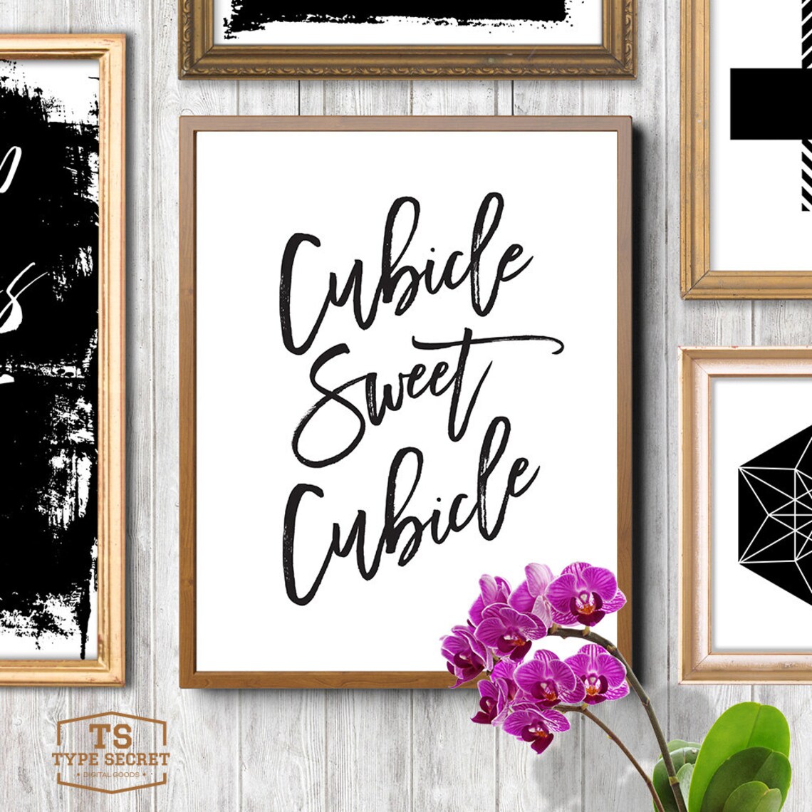 Black and White Printable Art cubicle Sweet - Etsy Australia