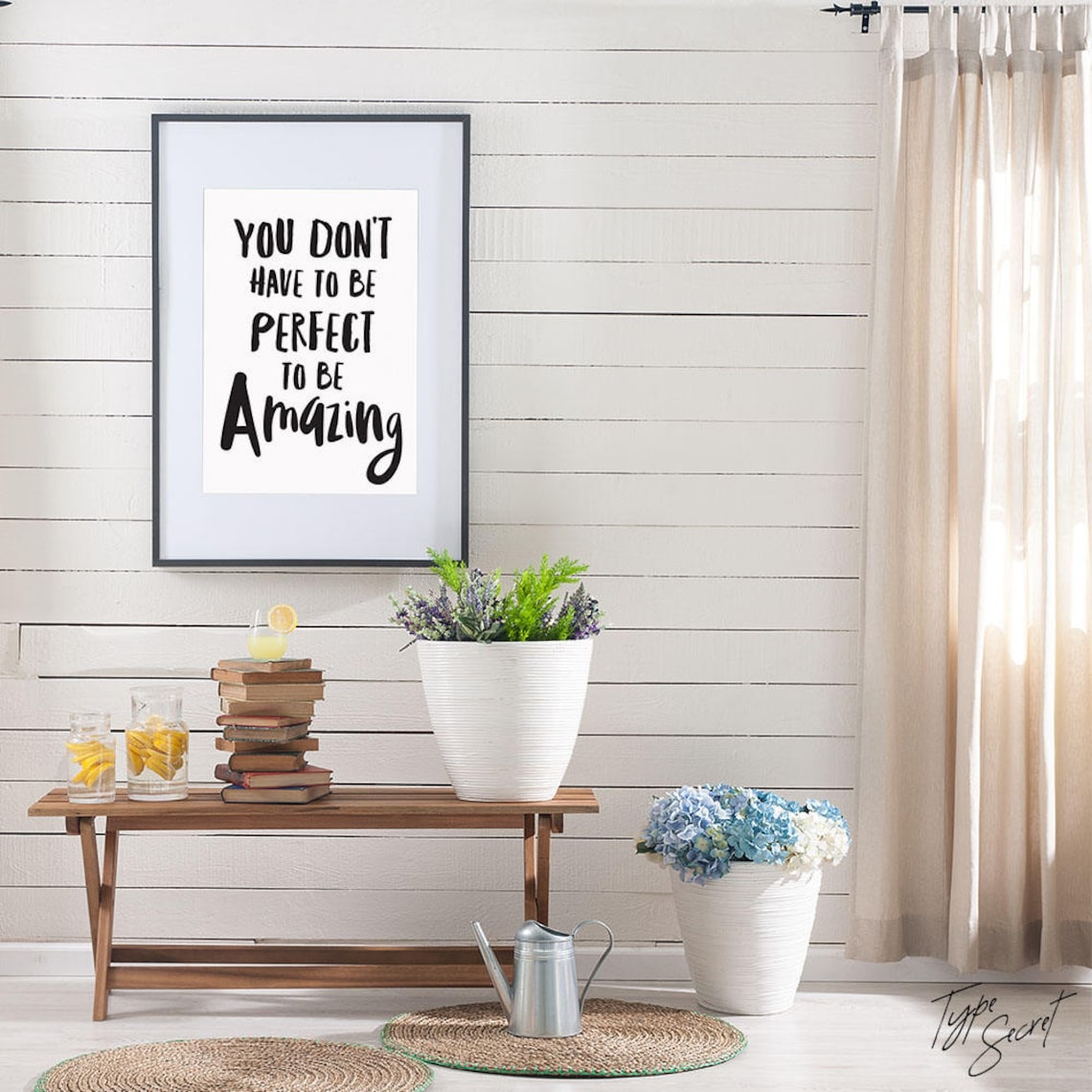 Inspirational Print "you Don't Have to Be Perfect to Be Amazing ...