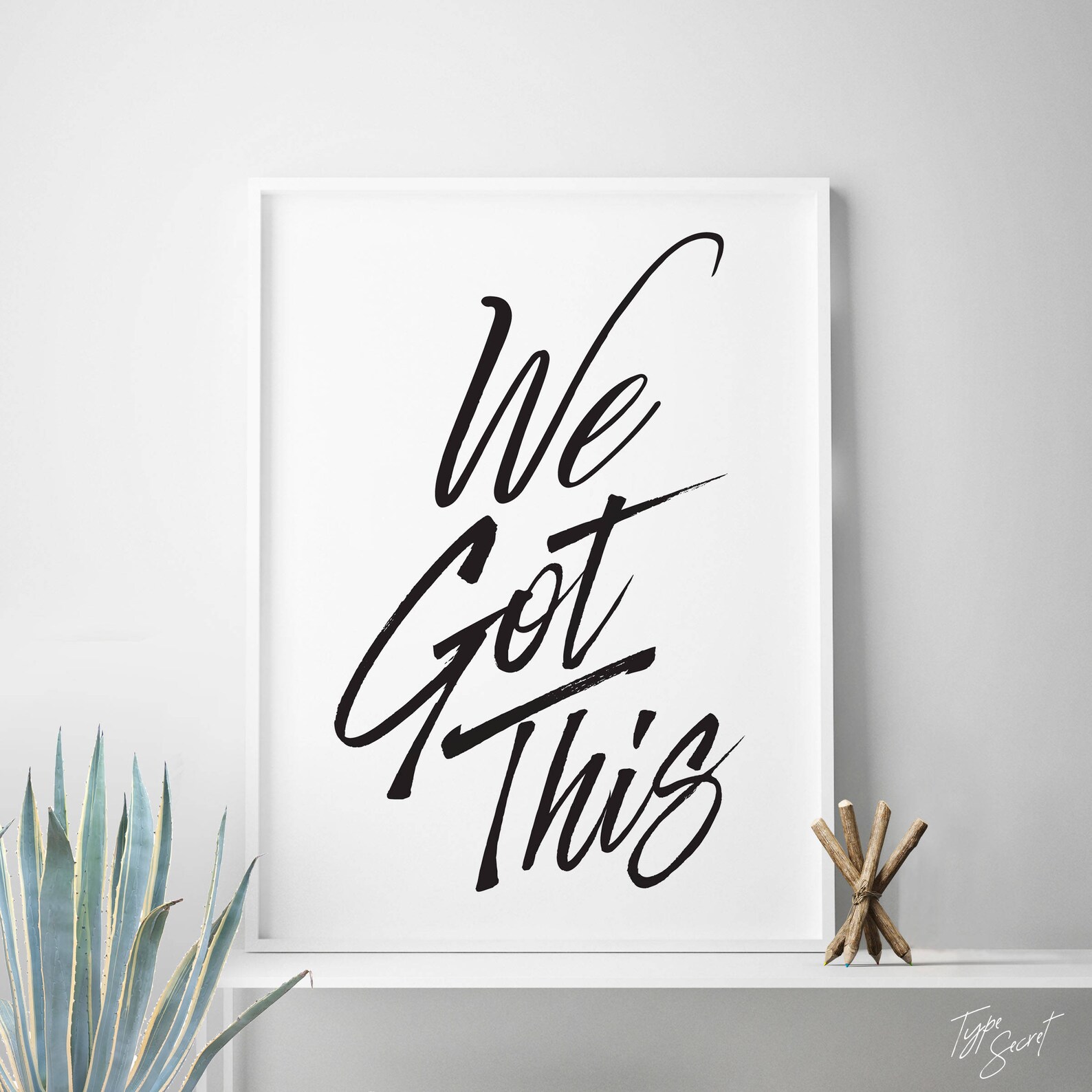 Typography Wall Art "we GOT This" Quote Art, Gallery Wall Decor ...