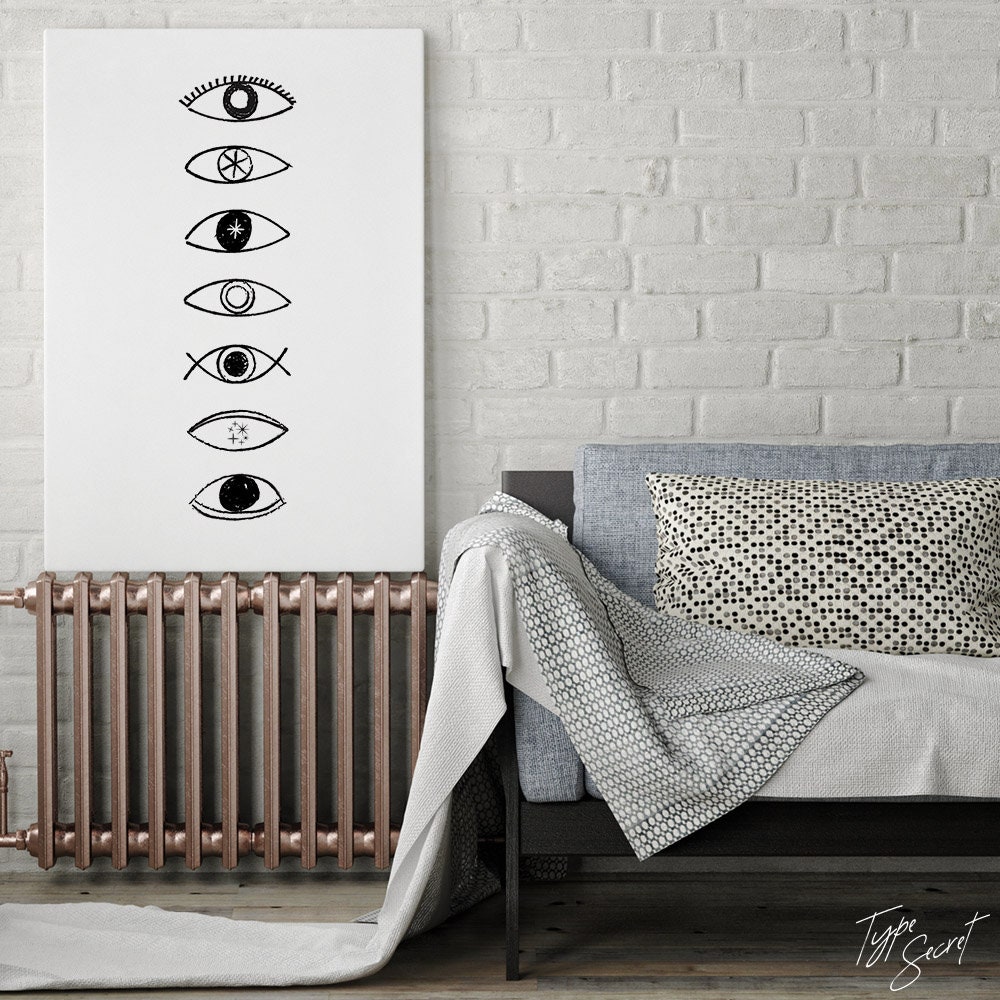 Minimalist Eyes Art Print Combo 7 Eye Set Queer Eye Digital - Etsy