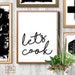 Kitchen Art, Let's Cook, Kitchen Prints, Cooking Gifts, Scandinavian ...
