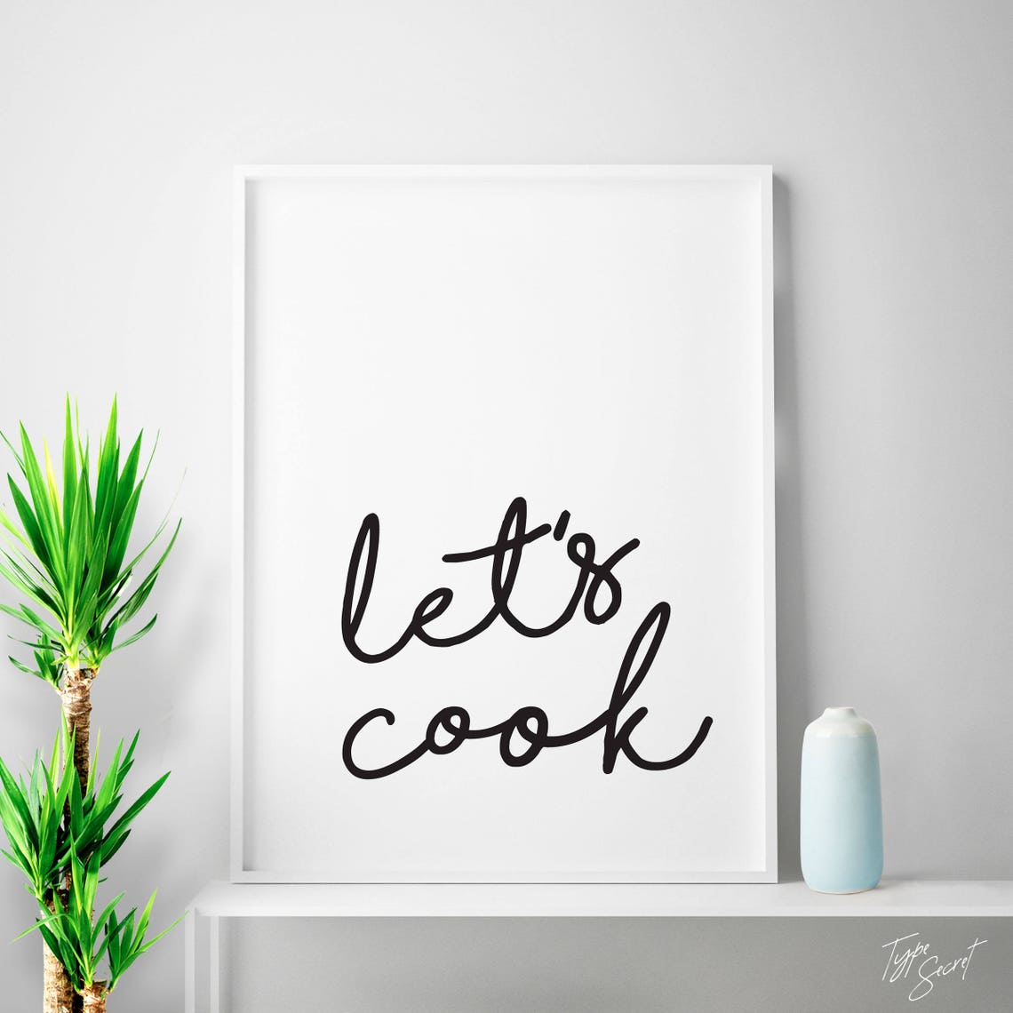 Kitchen Art Let's Cook Kitchen Prints Cooking Gifts - Etsy