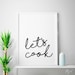 Kitchen Art, Let's Cook, Kitchen Prints, Cooking Gifts, Scandinavian ...