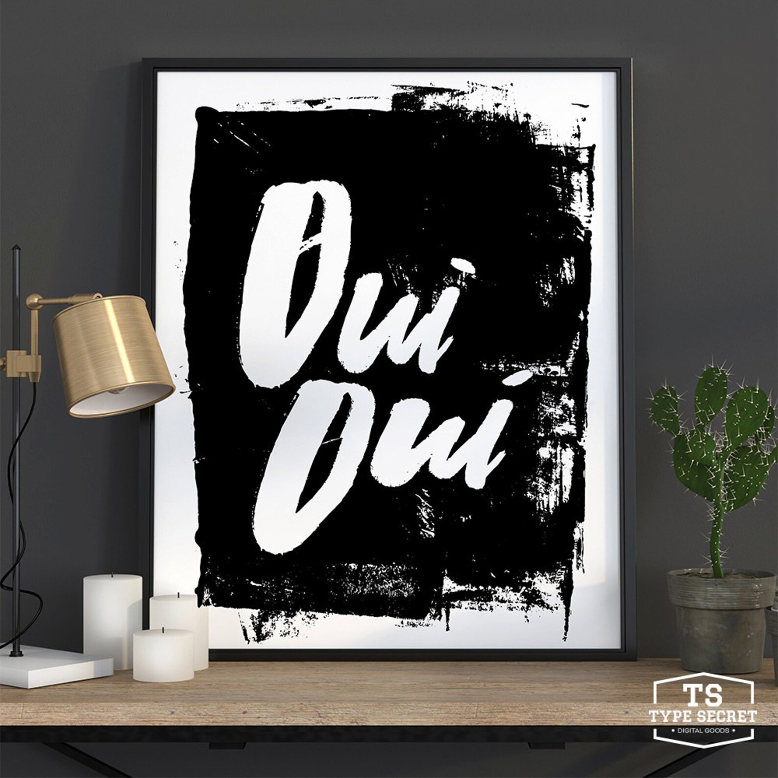 Printable Art OUI OUI Print Quote Cute Quote Yes French Fashion Quote ...