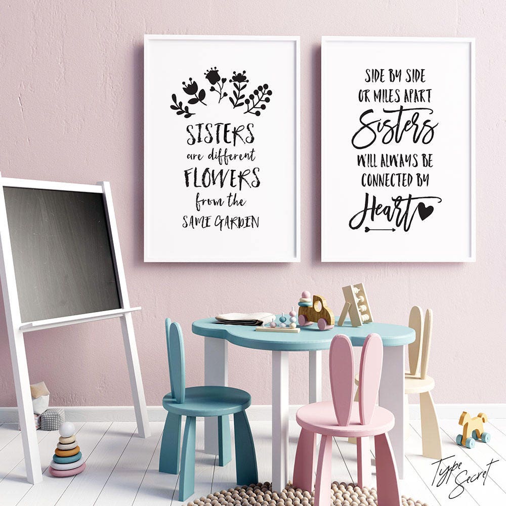 Printable Sister Quotes Sisters Quote Sisters Wall Art Big | Etsy