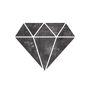 50x70 Poster, Diamond, Minimalist Art, Affiche, Prints, Minimalist ...