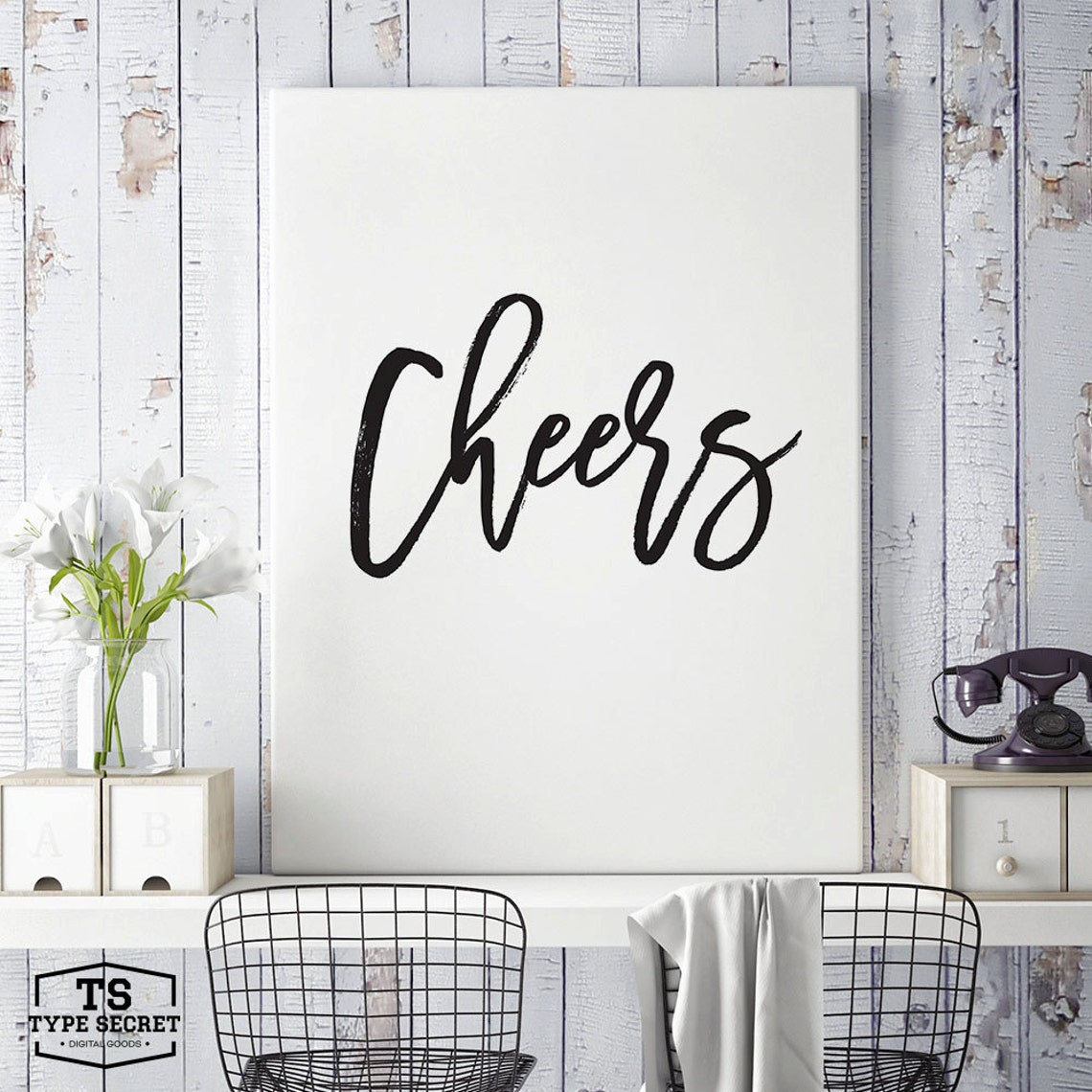 Cheers Bar Cart Sign Cheers Sign Wedding Cheers Cheers - Etsy