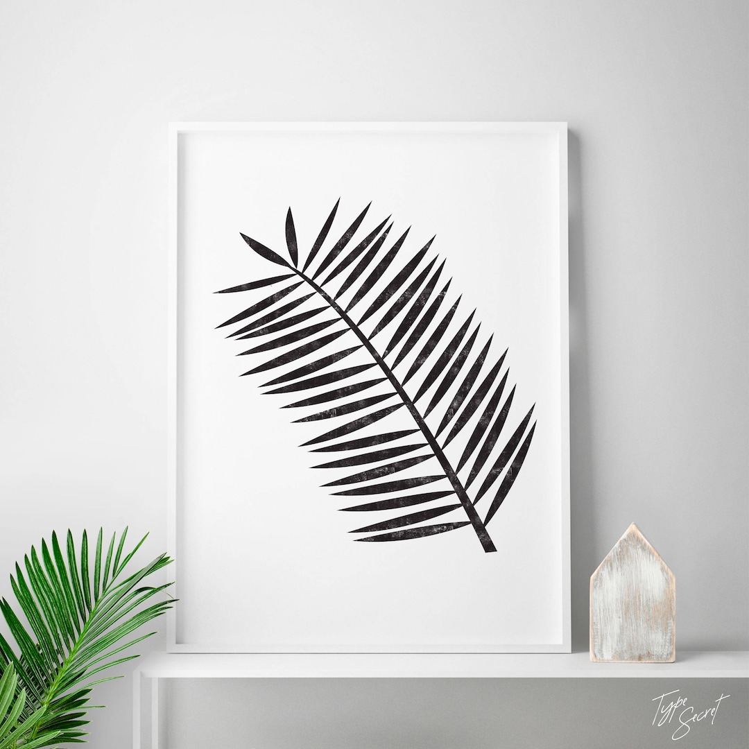 Palm Leaves, Palm Print, Tropical Print, Tropical Art, Tropical Decor ...