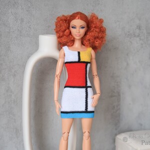 PATTERN: Shift Dress Mondrian Style Mini Dress for Barb and Other 12 ...
