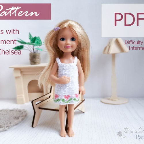 PATTERN: White Lime Dress for Chelsea Doll Crochet Pattern - Etsy