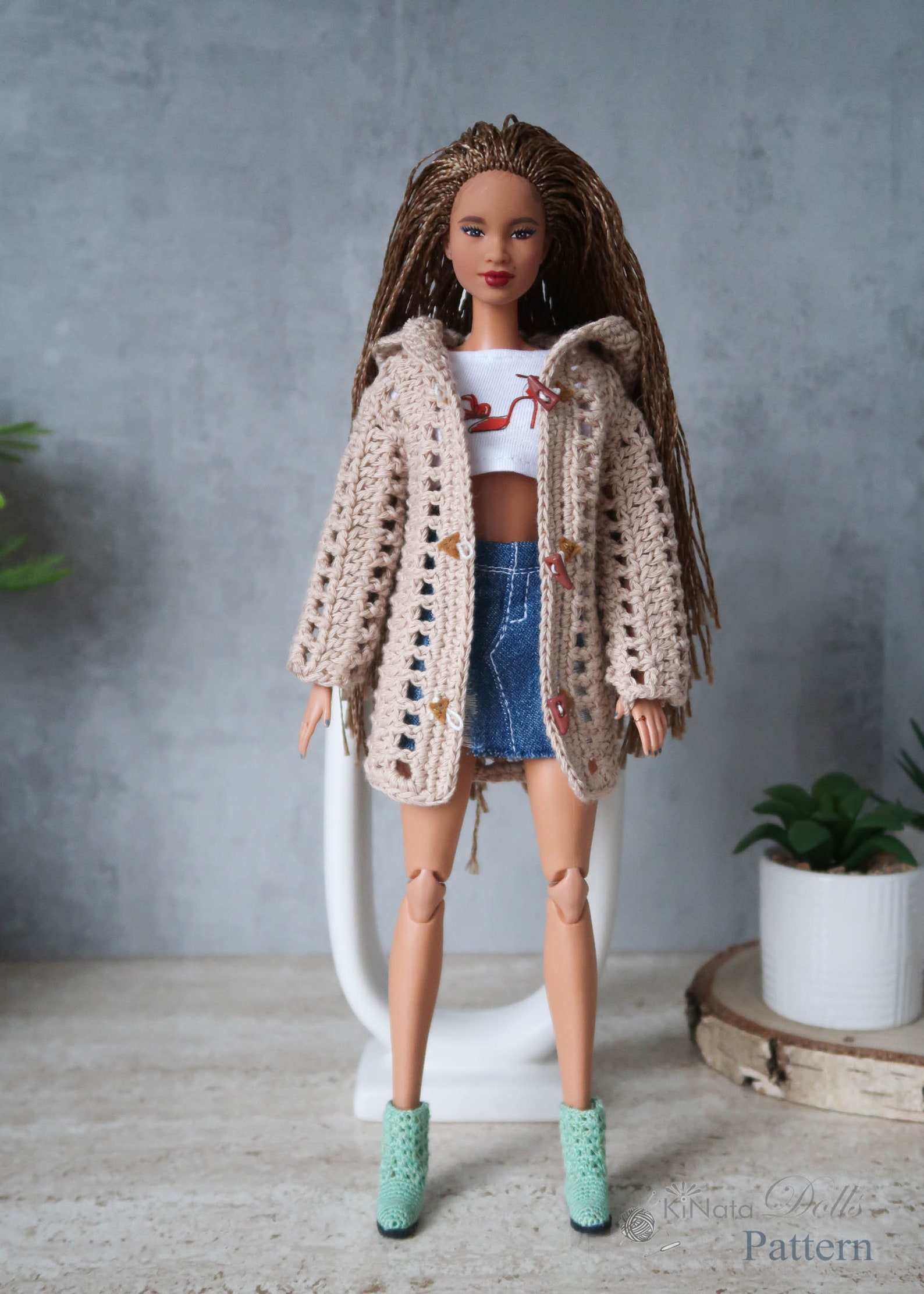 PATTERN: Cardigan With Hood for Barb Doll - Crochet Pattern in PDF - Etsy