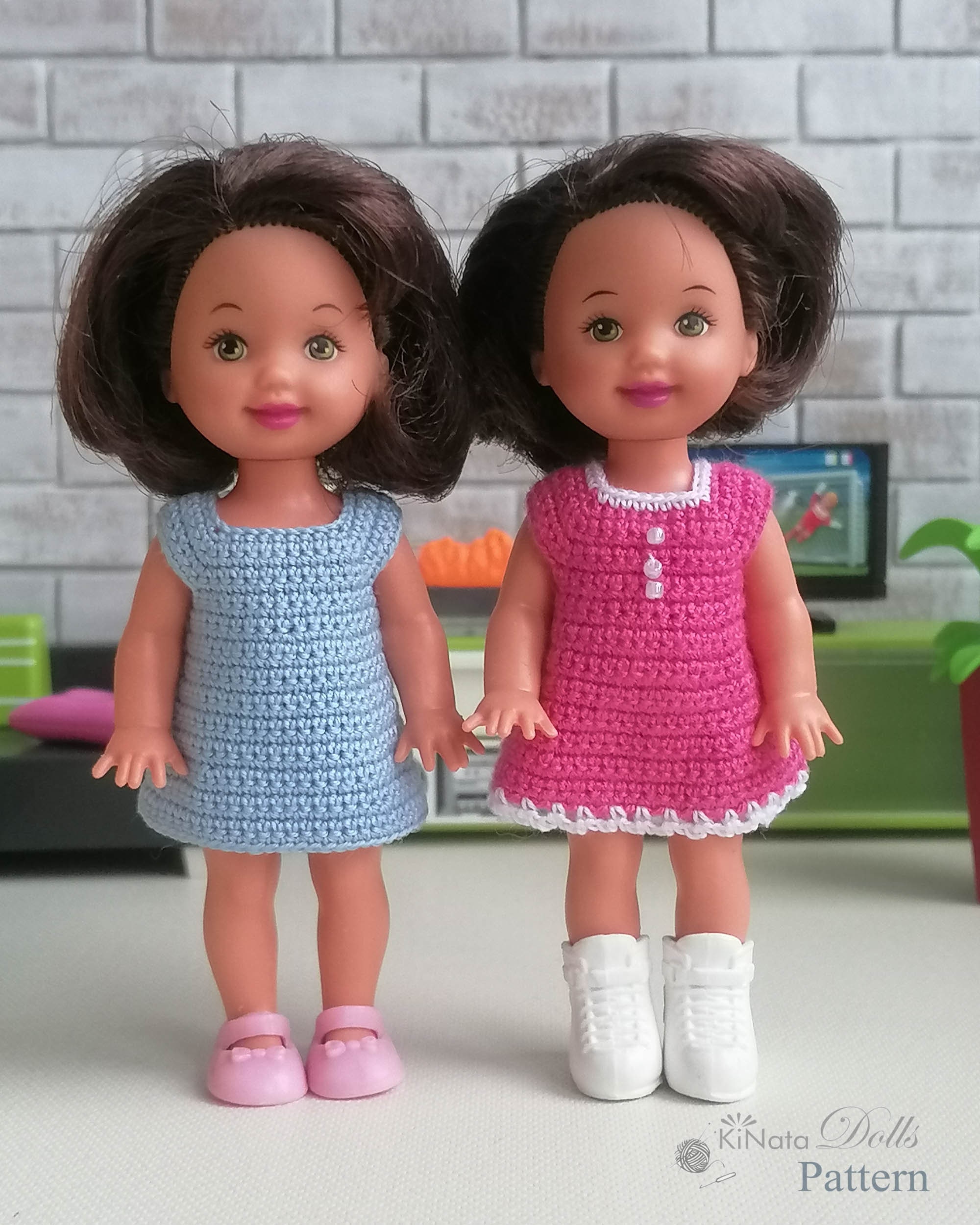 PATTERN: Simple Dress for Kelly Doll - Crochet Pattern in PDF - Etsy