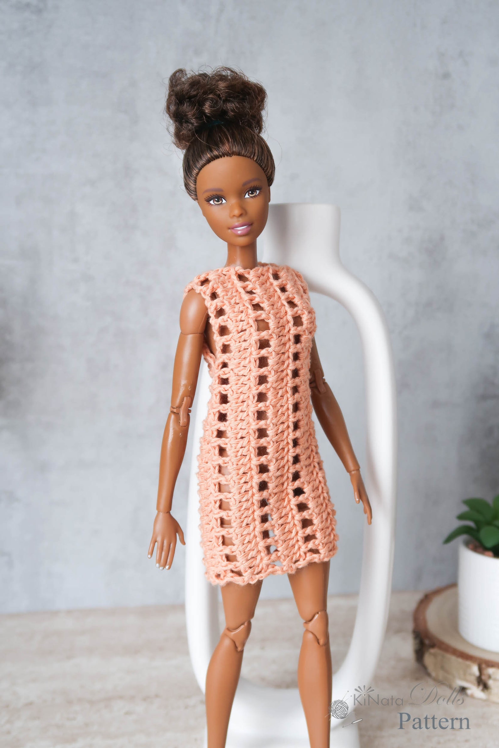 PATTERN: Dress With Cells for Barb Doll - Crochet Pattern in PDF - Etsy