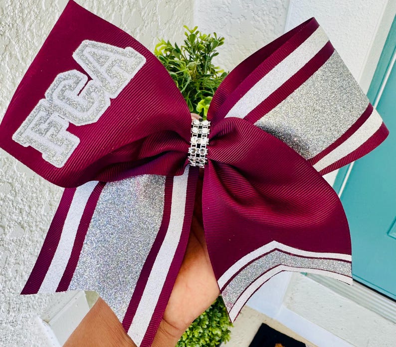 Personalized Cheer Bow | Custom Softball Bow | Senior Cheer Bow ...