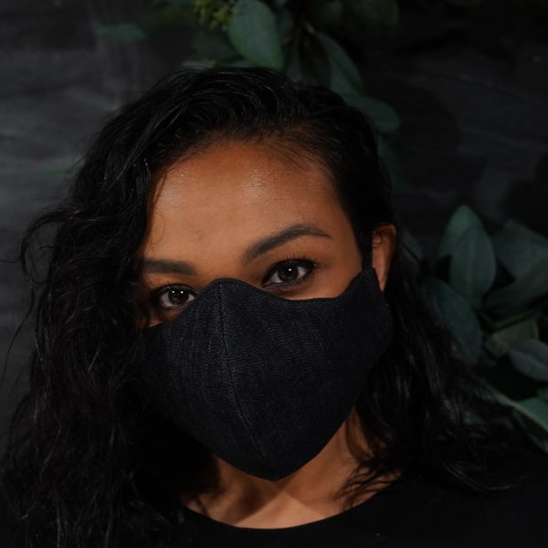Denim Face Mask - Etsy