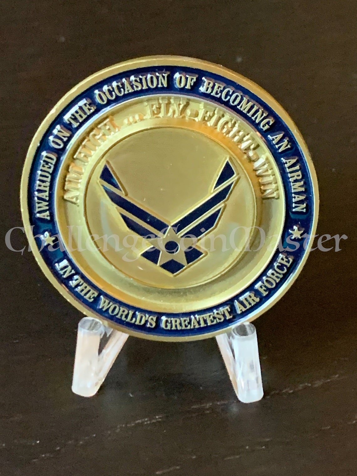 Air Force Airman Award Aim High ... Fly Fight Win Military Challenge ...