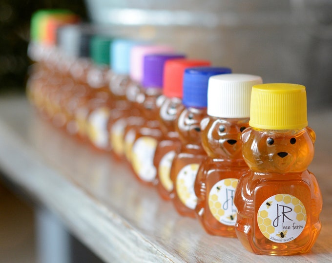 Lot of 20 2oz Mini Honey Bears, Wedding Favor, Wedding Souvenirs, Baby ...