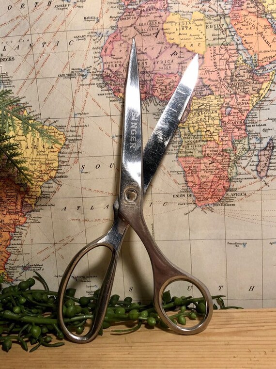 Vintage SINGER Stainless Steel Dressmakers Scissors | Etsy