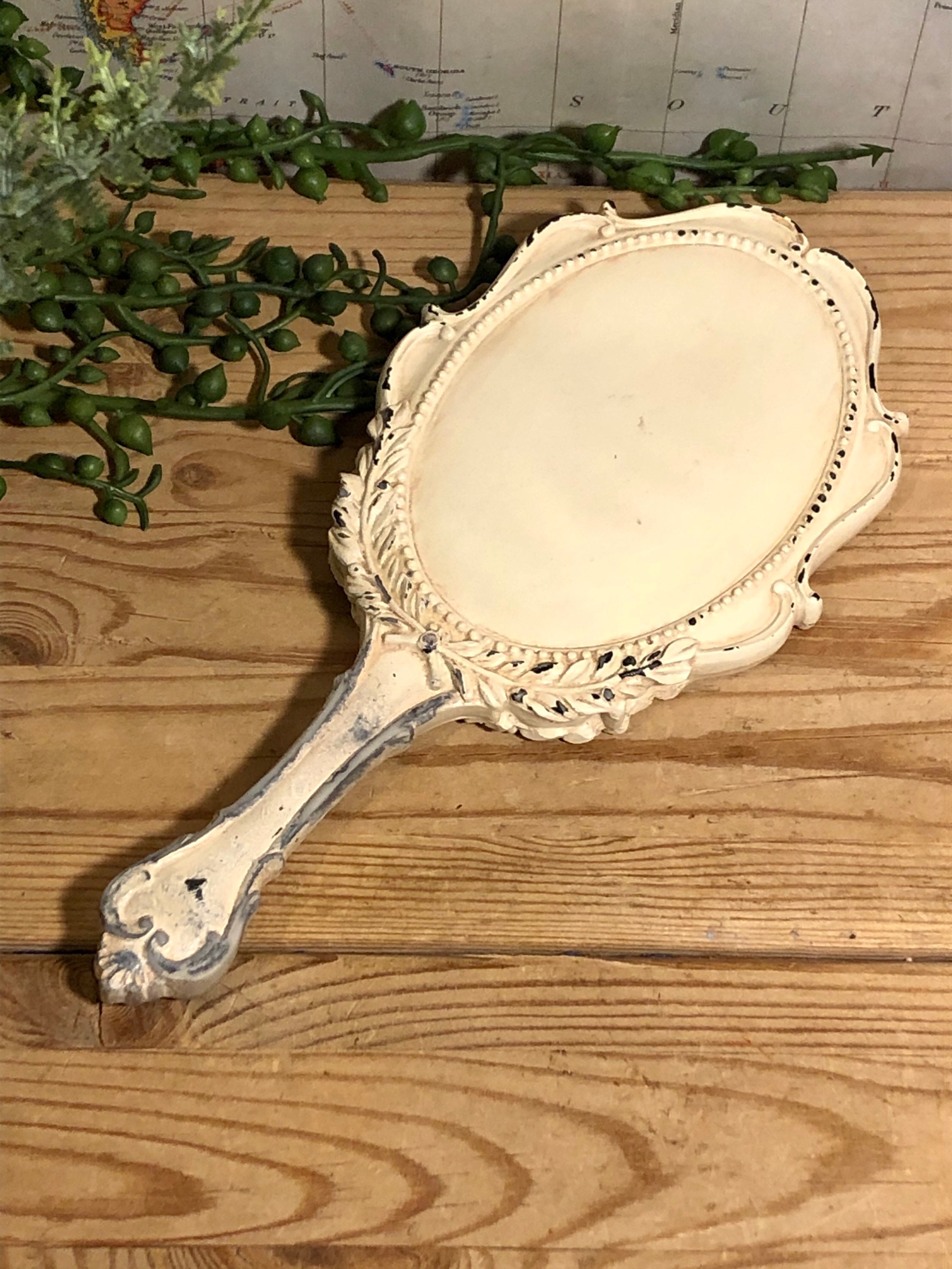 Vintage Decorative Hand Mirror - Etsy
