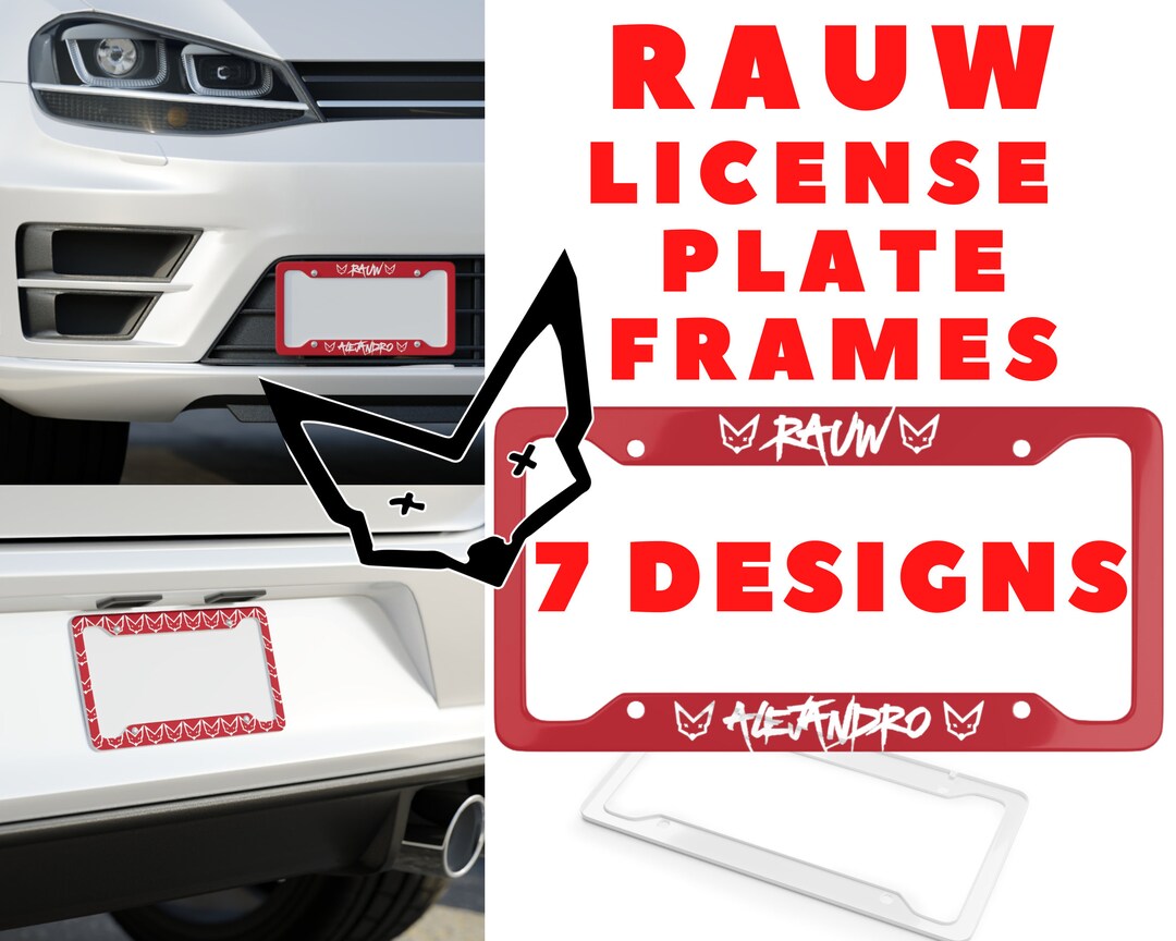 Rauw Alejandro Fox License Plate Frames, Rauwalejandro License Plate ...