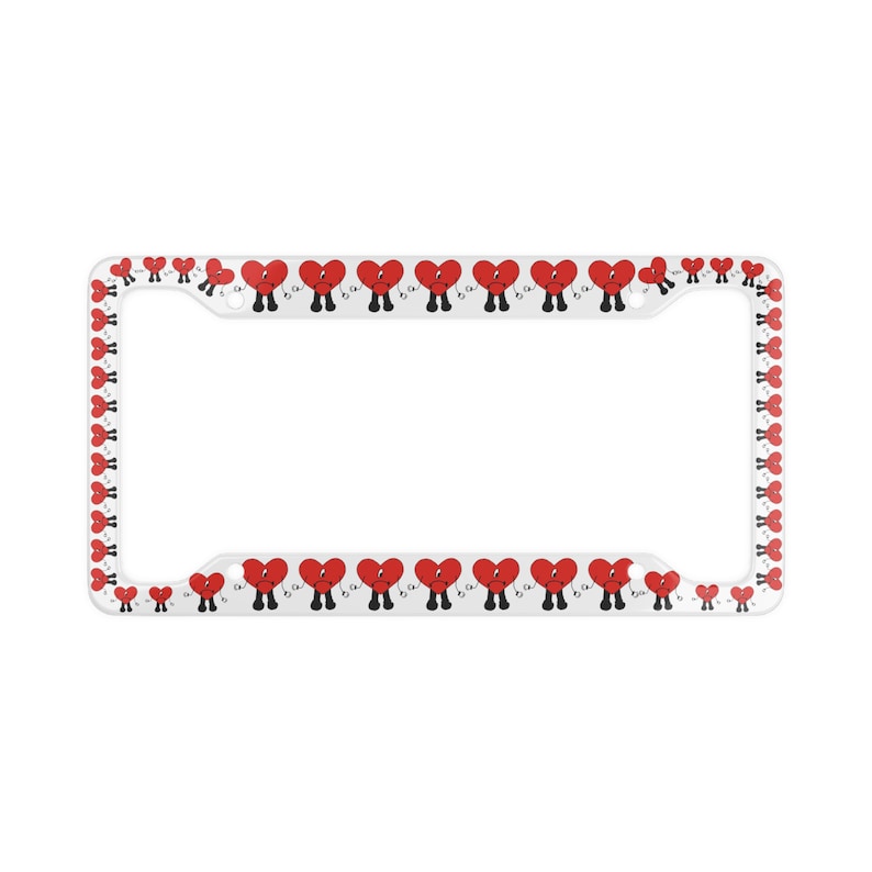 Bad Bunny License Plate Frame, BB License Plates, Bad Bunny Car ...