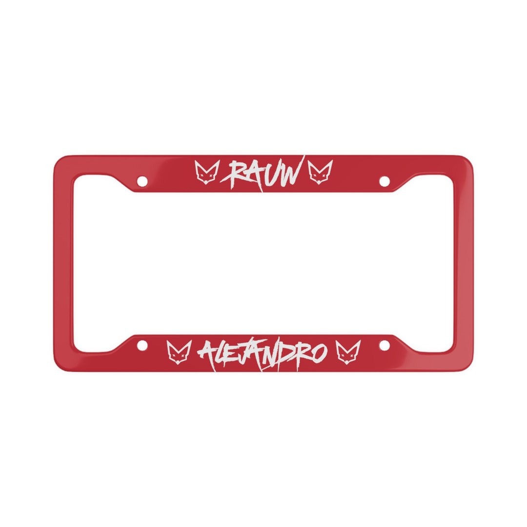 Rauw Alejandro Fox License Plate Frames, Rauwalejandro License Plate ...